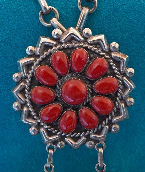 Native American Jewelry Coral Pendants – Sedona Indian Jewelry