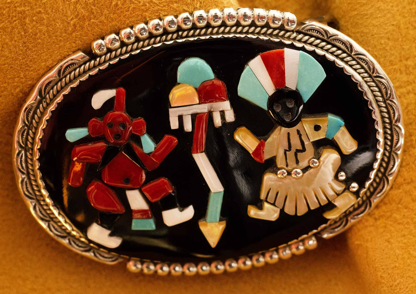Bev Etsate Zuni Belt Buckle – Sedona Indian Jewelry